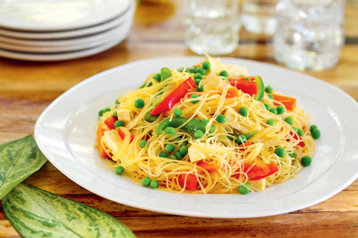 Nava Atlas's Yellow Curry Rice Noodles | The Vegan Society